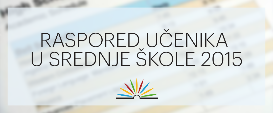 Objavljen raspored učenika po srednjim školama | Srednje škole